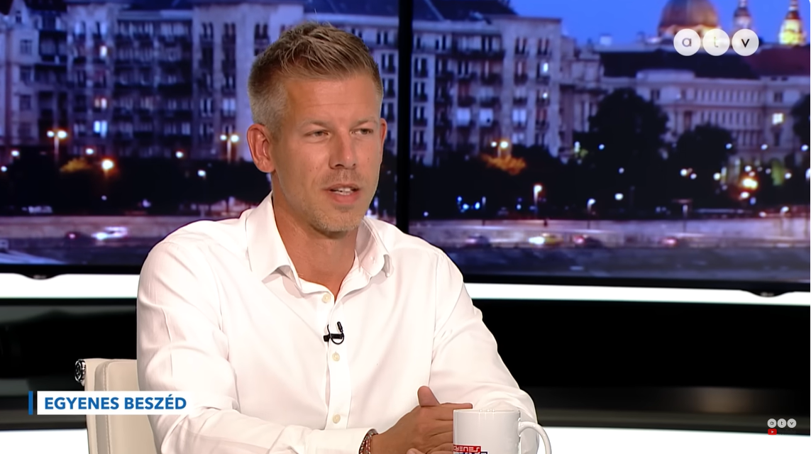 Magyar Péter kivonult az ATV Egyenes beszéd című műsorának élő adásából ...