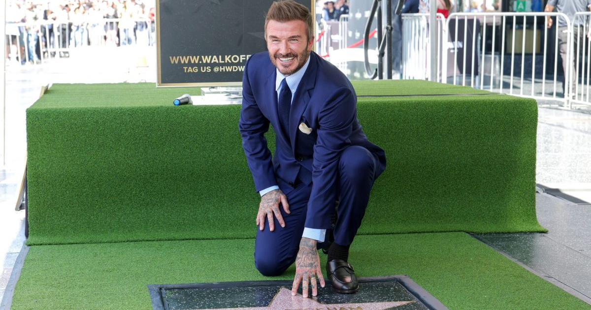 David Beckham csillagot kapott a Hollywood Walk of Fame-en a ...