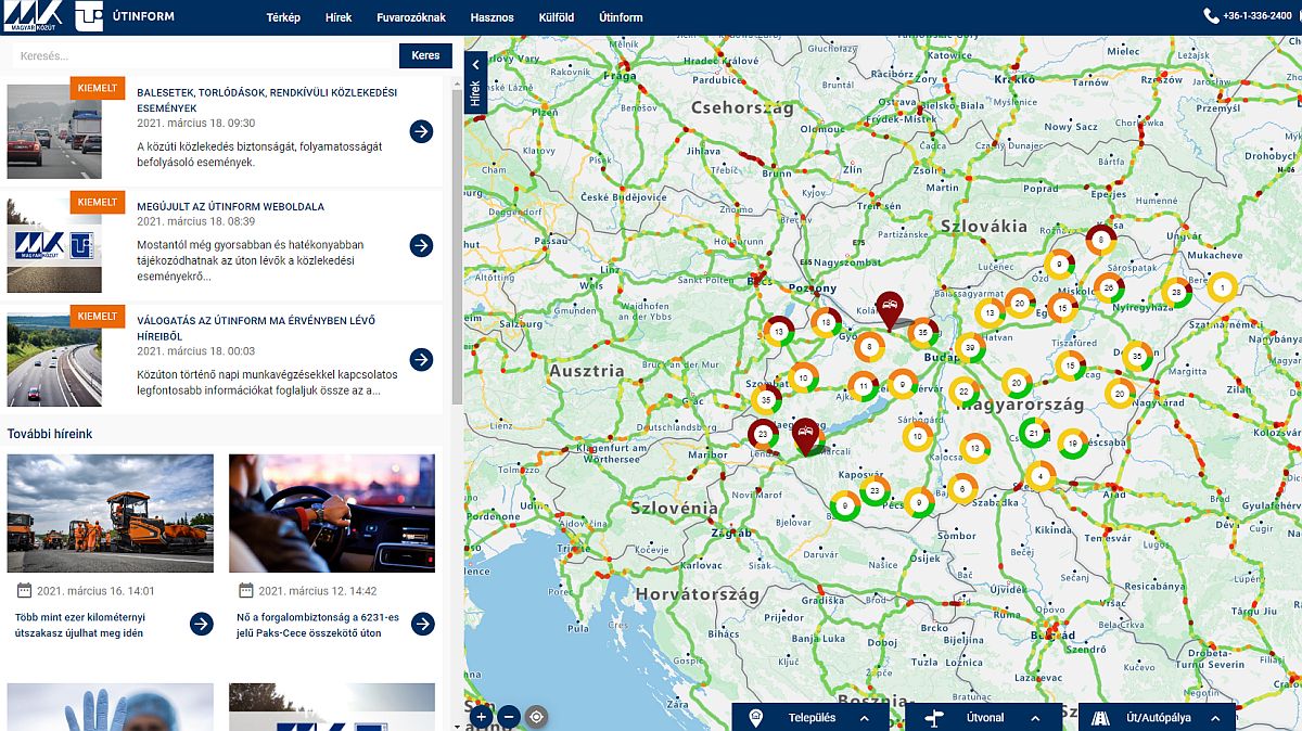 Megújult az Útinform weboldala - Startlap Utazás